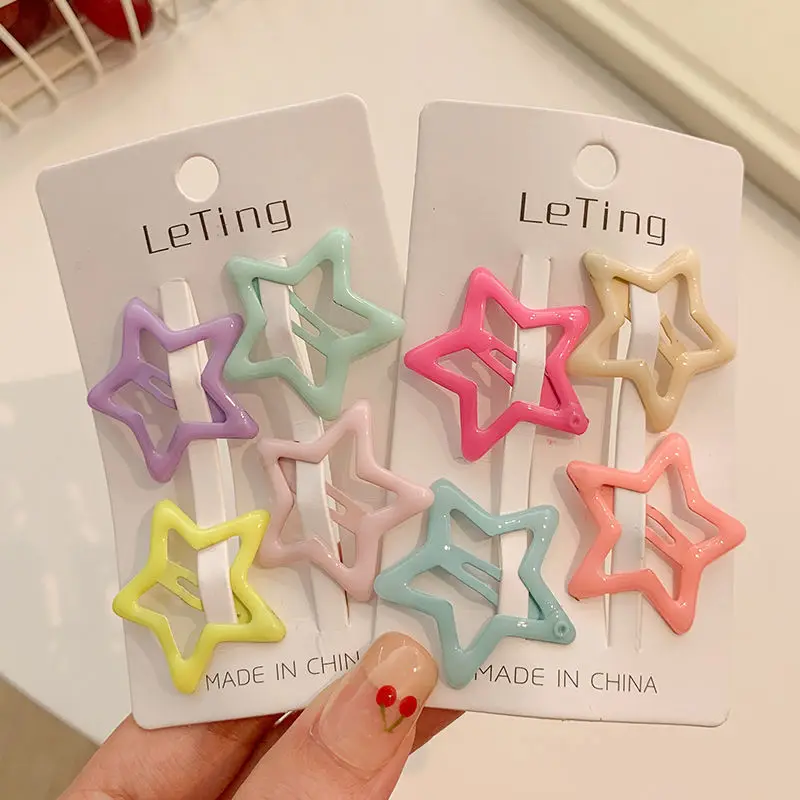 New-Mini-Star-Hair-Clips-Kids-Colorful-Metal-Hair-Clips-Barrettes-Hair ...