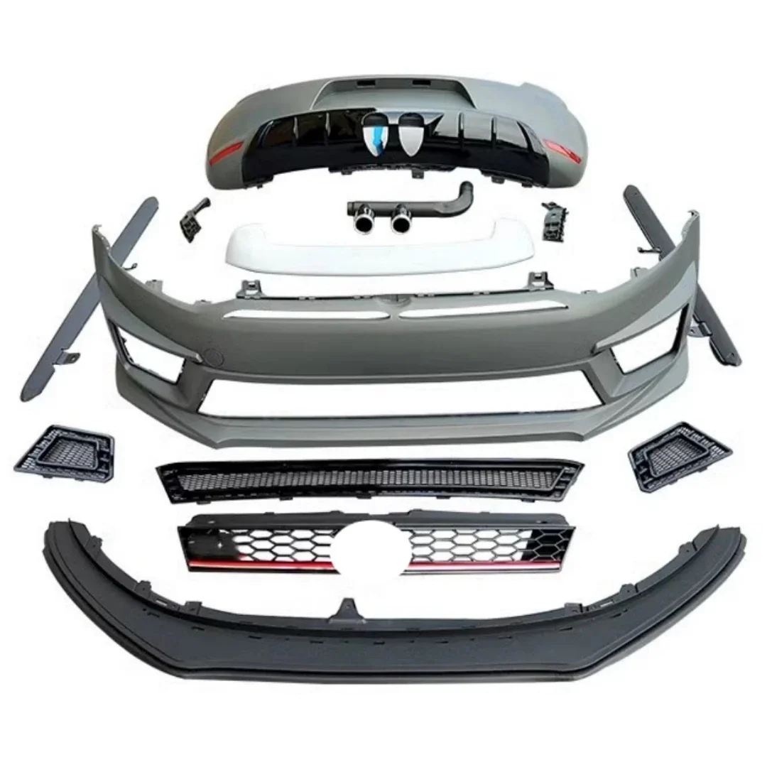 Body-Kit-Front-Rear-Bumper-Grill-mask-For-Volkswagen-vw-POLO-2011-19 ...