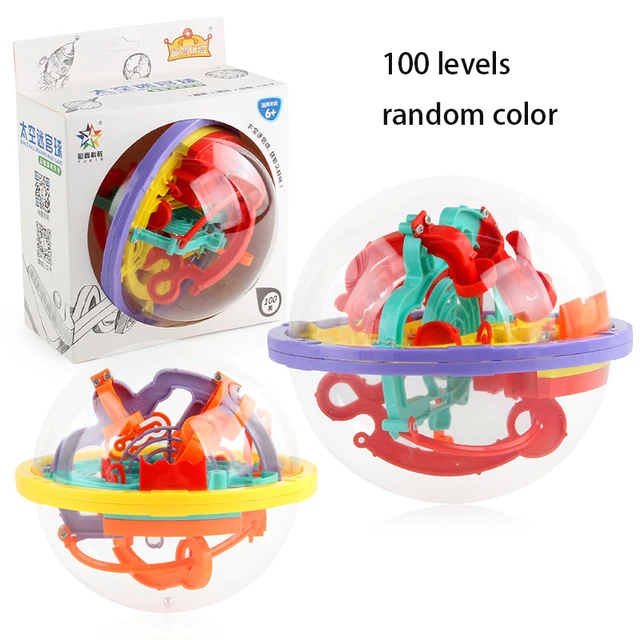3D Magic Maze Rolling Ball Labyrinth Game Globe Toy Children ...