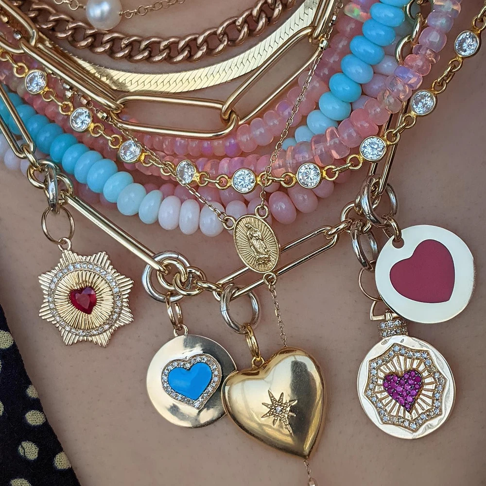 Heart Stainless Woman Steel Chains | Stainless Steel Pendant Collars ...