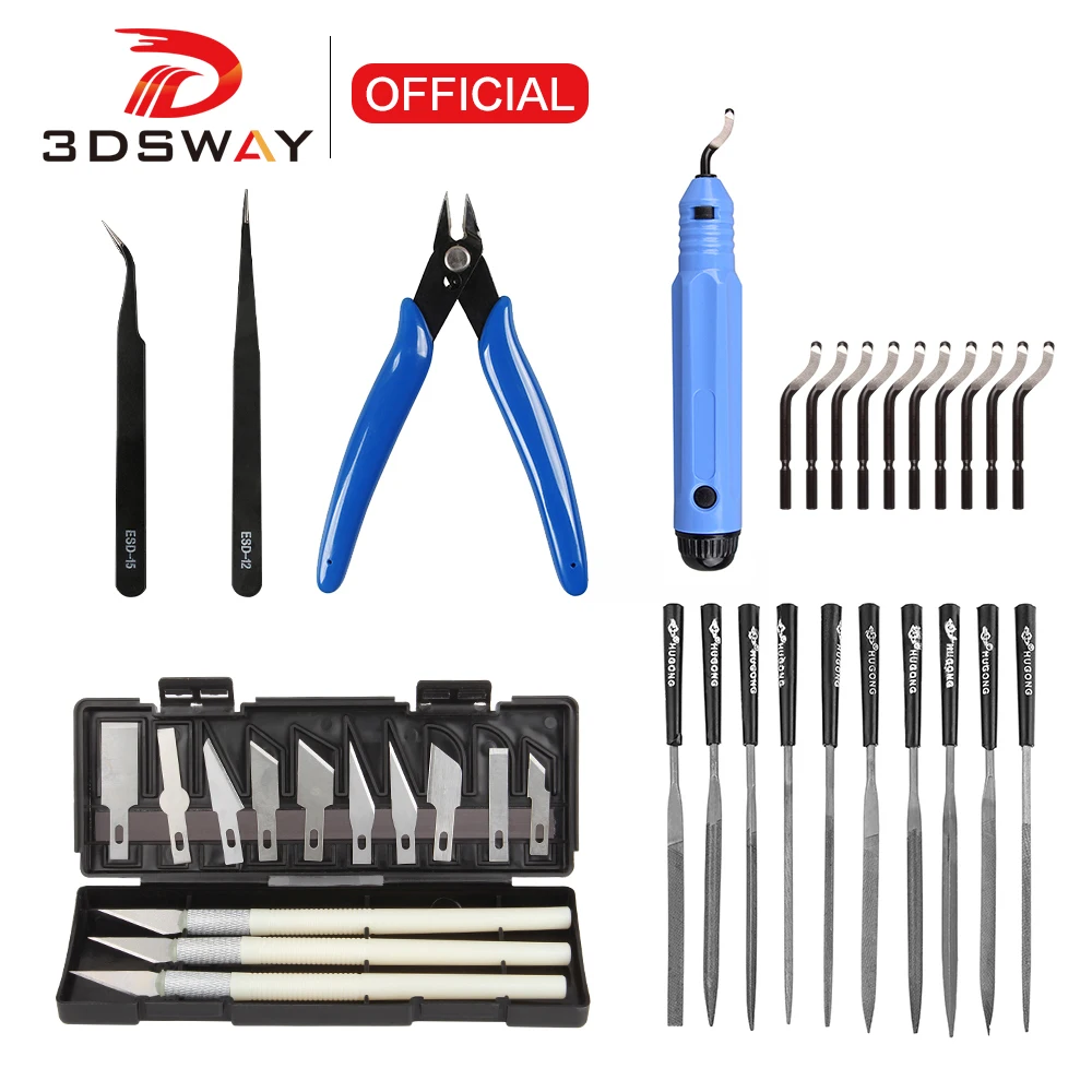 3DSWAY-3D-Model-Grinding-Tool-Deburring-Engraving-Knife-Kit-Carving ...