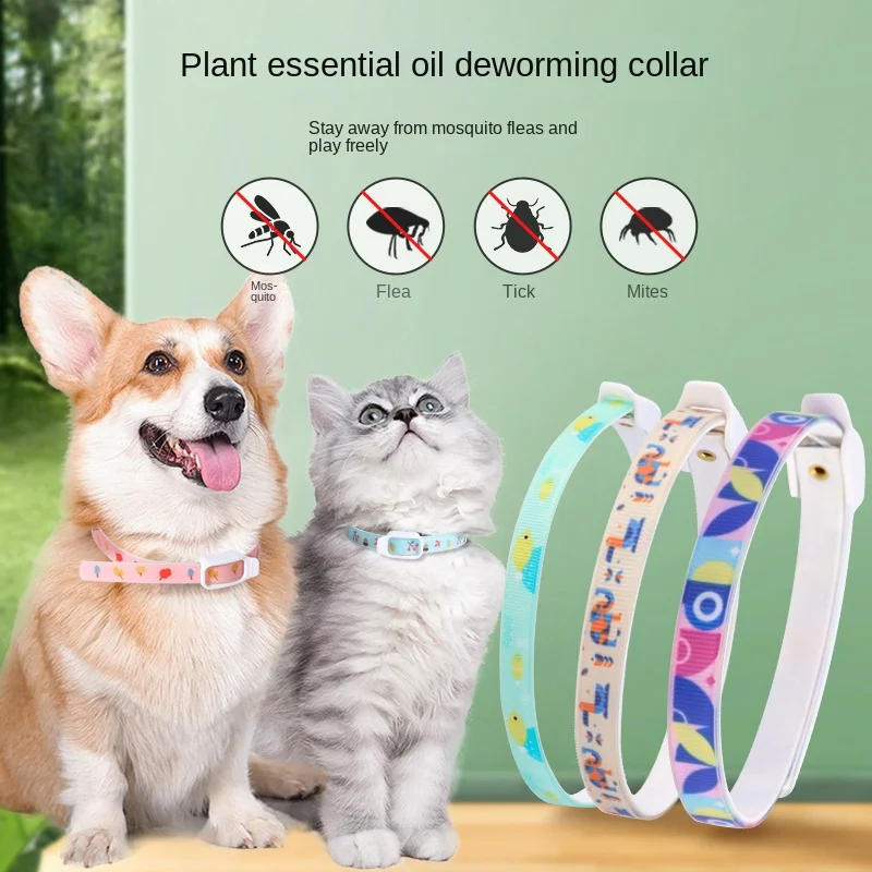 Pet-Deworming-Collar-Size-Adjustable-Pest-Control-Cats-and-Dogs ...