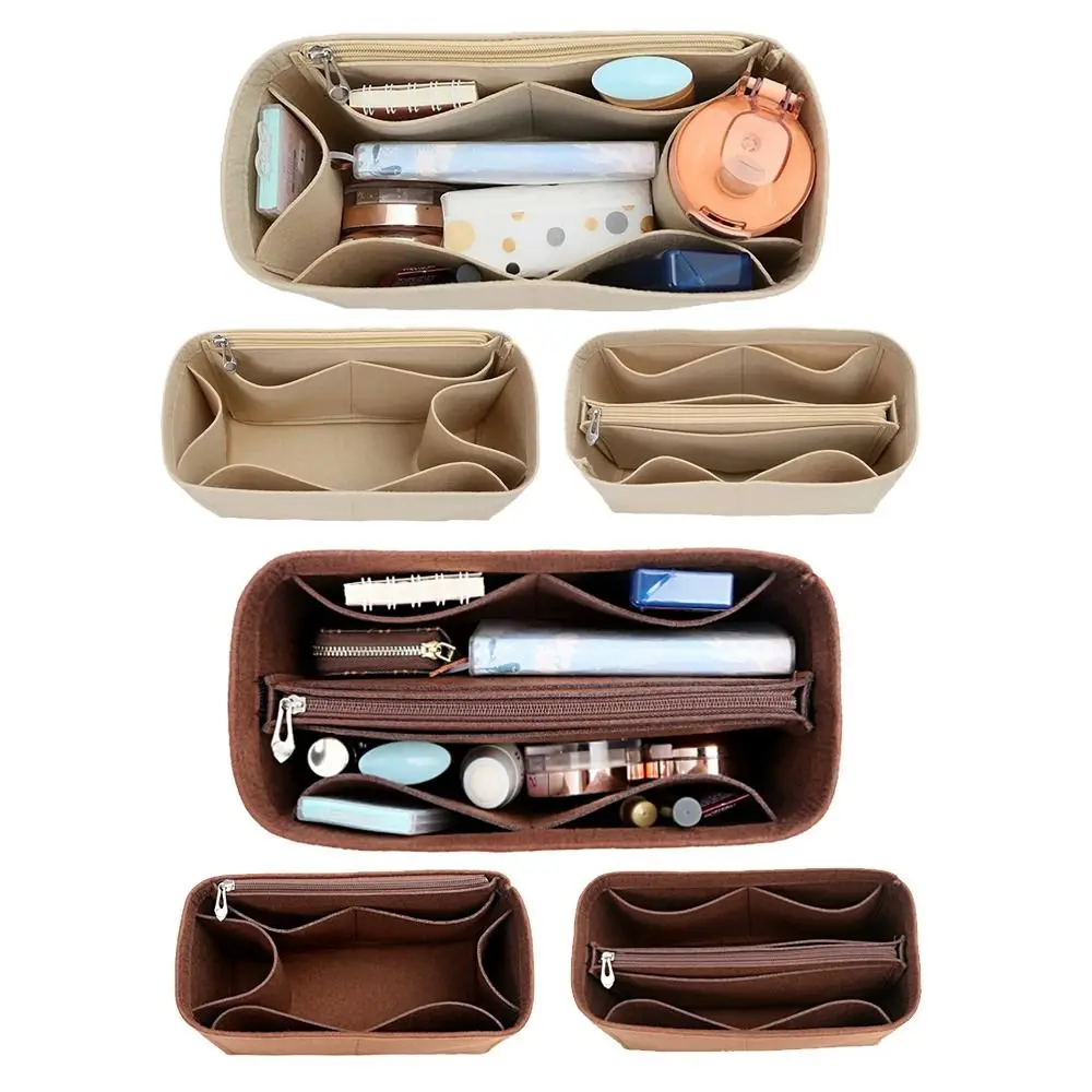 Felt Handbag Insert Bag Bag Support Large Capacity Purse Liner Storage ...
