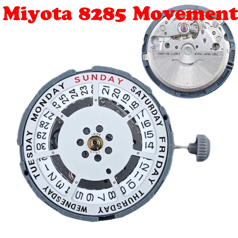 Miyota-movimiento-mec-nico-autom-tico-8285-calendario-Dual-de-alta ...