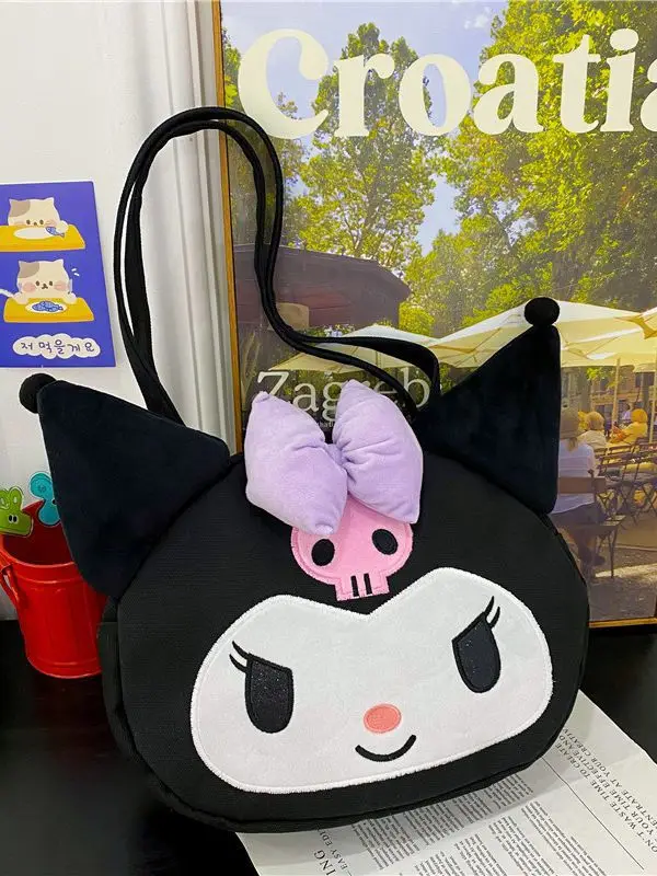 Sanrio-Kuromi-mochila-de-un-hombro-para-Mujer-bolso-de-mano-para-el ...