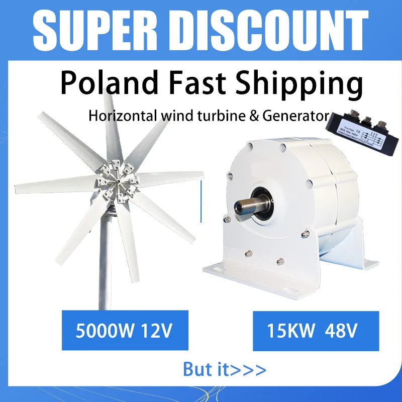 Poland-Fast-Shipping-15KW-Gearless-Permanent-Magnet-Generator-For-Wind ...