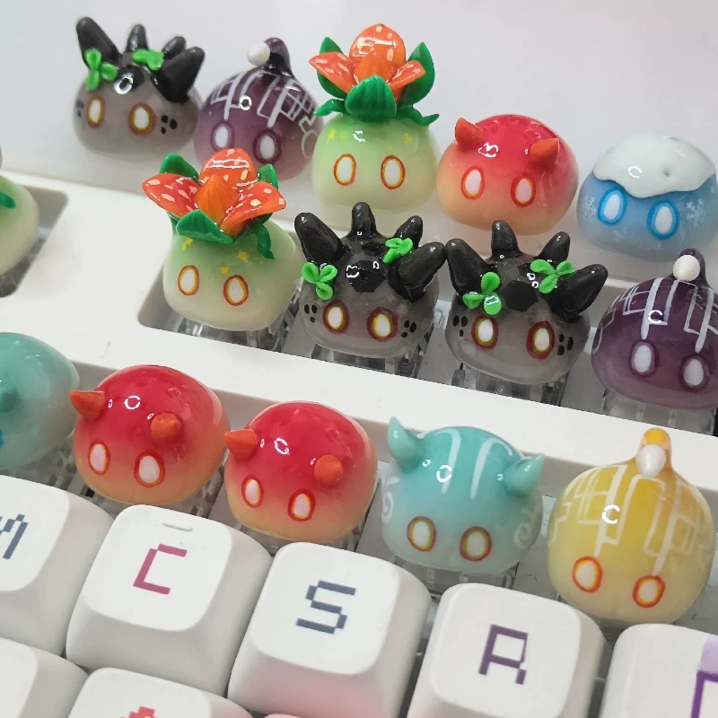 Generic Genshin Impact Elemental Slime Keycap Custom Handmade Artisan ...
