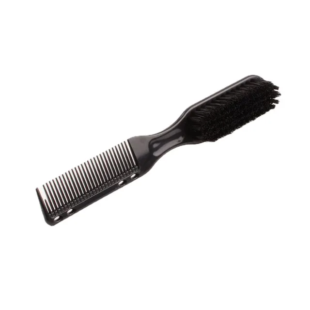 Double-sided Comb Brush Black Small Beard Styling Brush Professional ...