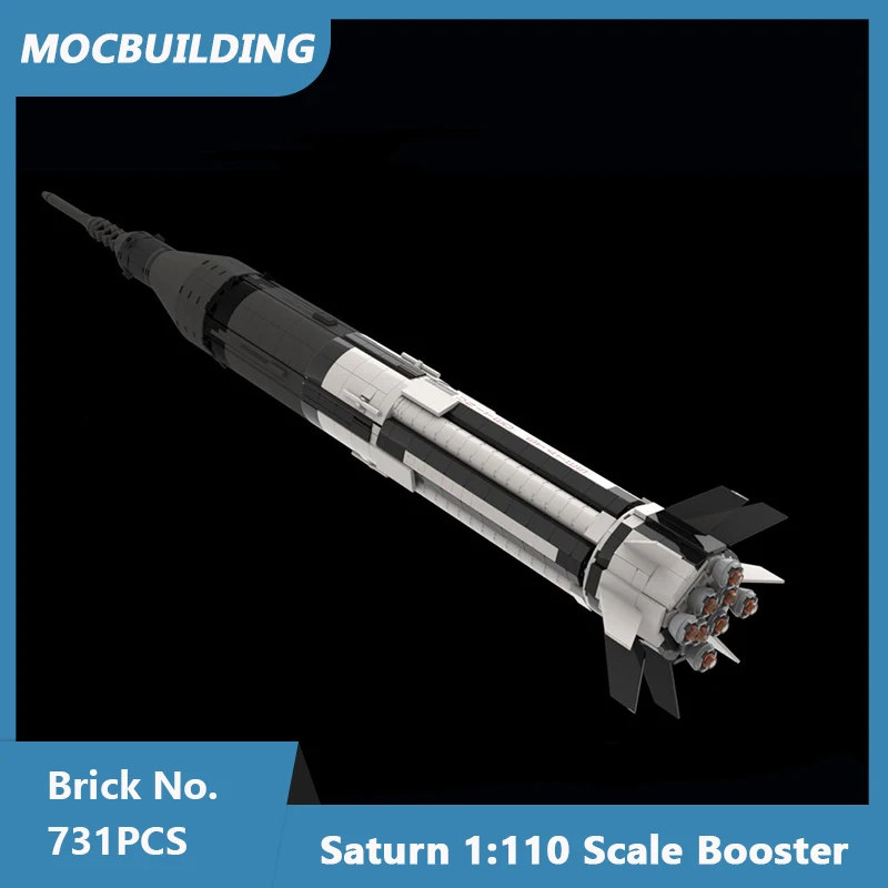 MOC-Building-Blocks-Saturn-1-110-Scale-Booster-Model-DIY-Assembled ...