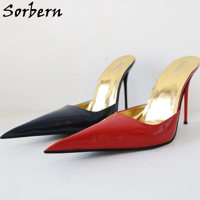 Sorbern-Sexy-12Cm-High-Heel-Women-Mules-Pointed-Toe-Slip-On-Female ...