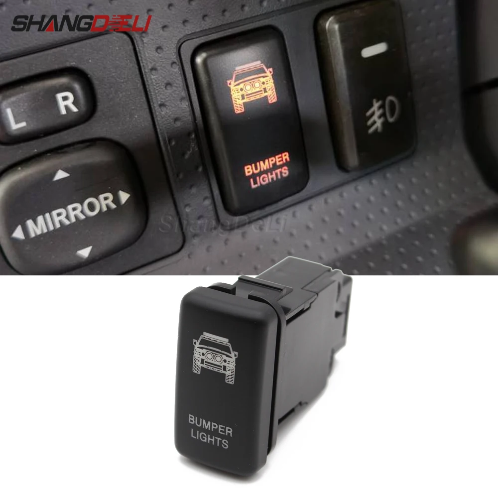 LED-DRL-Light-Bar-Push-Button-Bumper-Lights-Switch-For-Toyota-Land ...