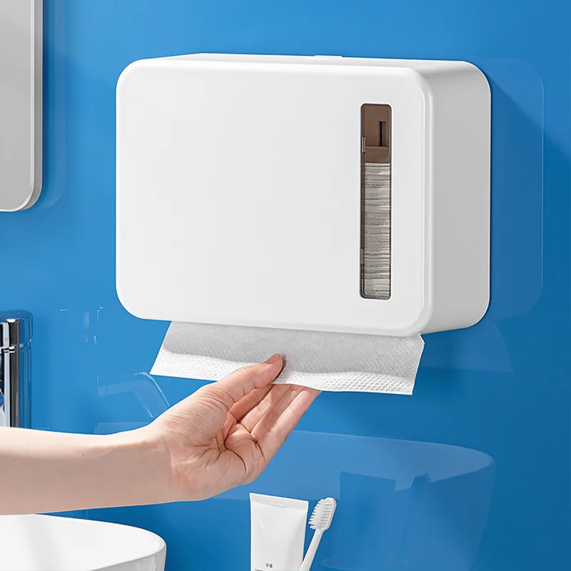 Punch-Free-Tissue-Box-Hand-Wiping-Paper-Box-Wall-Mounted-Household ...