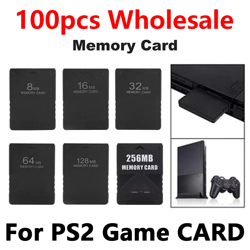 100pcs-For-PS2-8MB-Memory-Card-Memory-Expansion-Cards-Suitable-For-PS2 ...