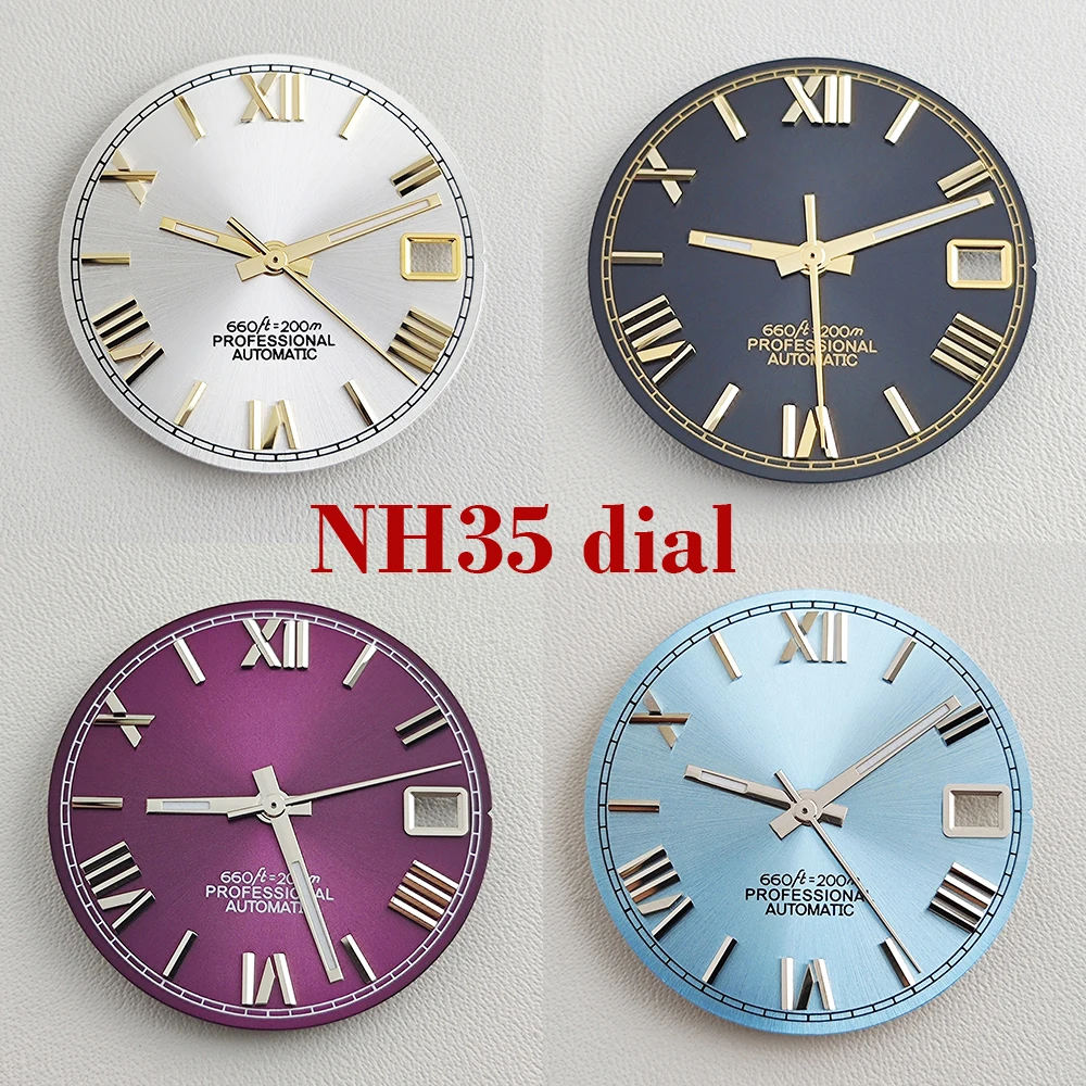 28-5mm-NH35-dial-Roman-dial-nh35-Watch-Dial-for-NH35-NH36-Automatic ...