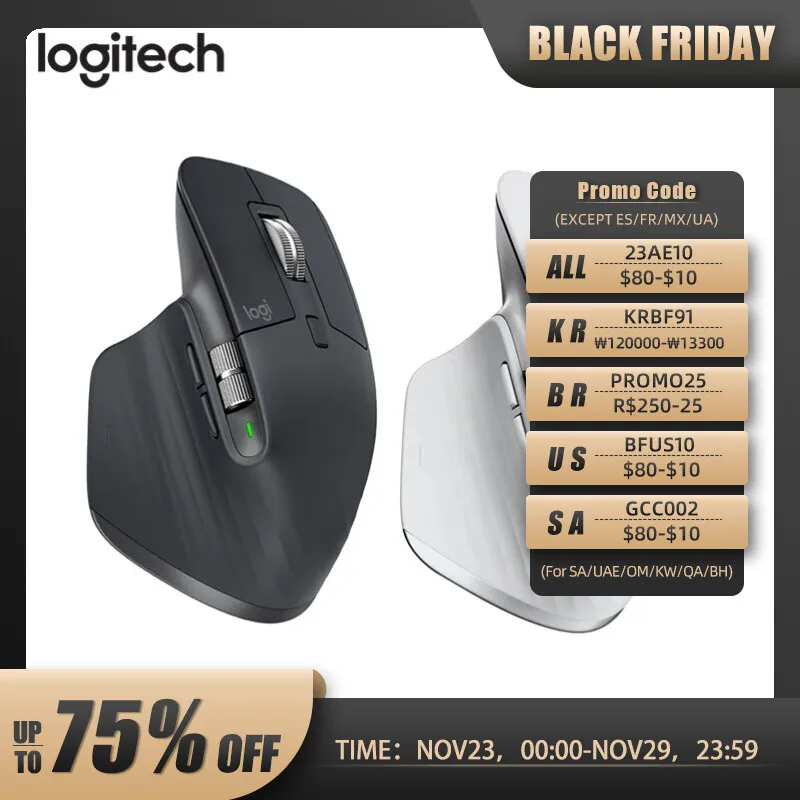 Logitech-mx-master-3s-sem-fio-bluetooth-mouse-high-end-cross-screen ...