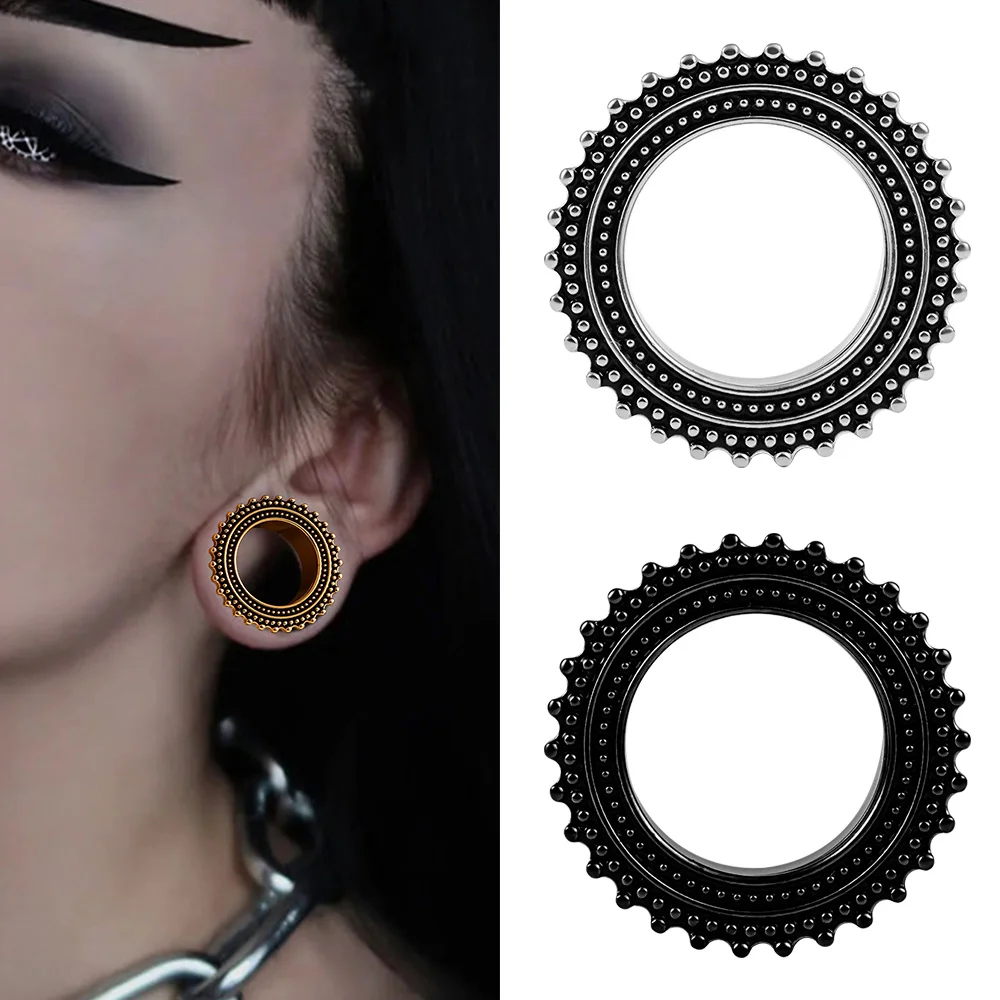 Doearko-expansor-de-oreja-de-acero-inoxidable-2-piezas-Simple-tornillo ...