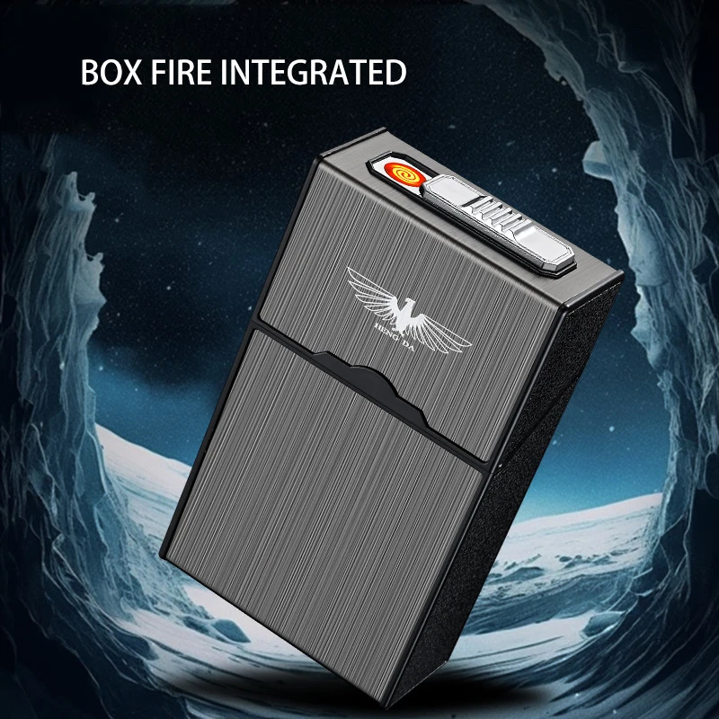 Charging-lighter-and-cigarette-box-in-one-20-pack-thick-cigarette-box ...