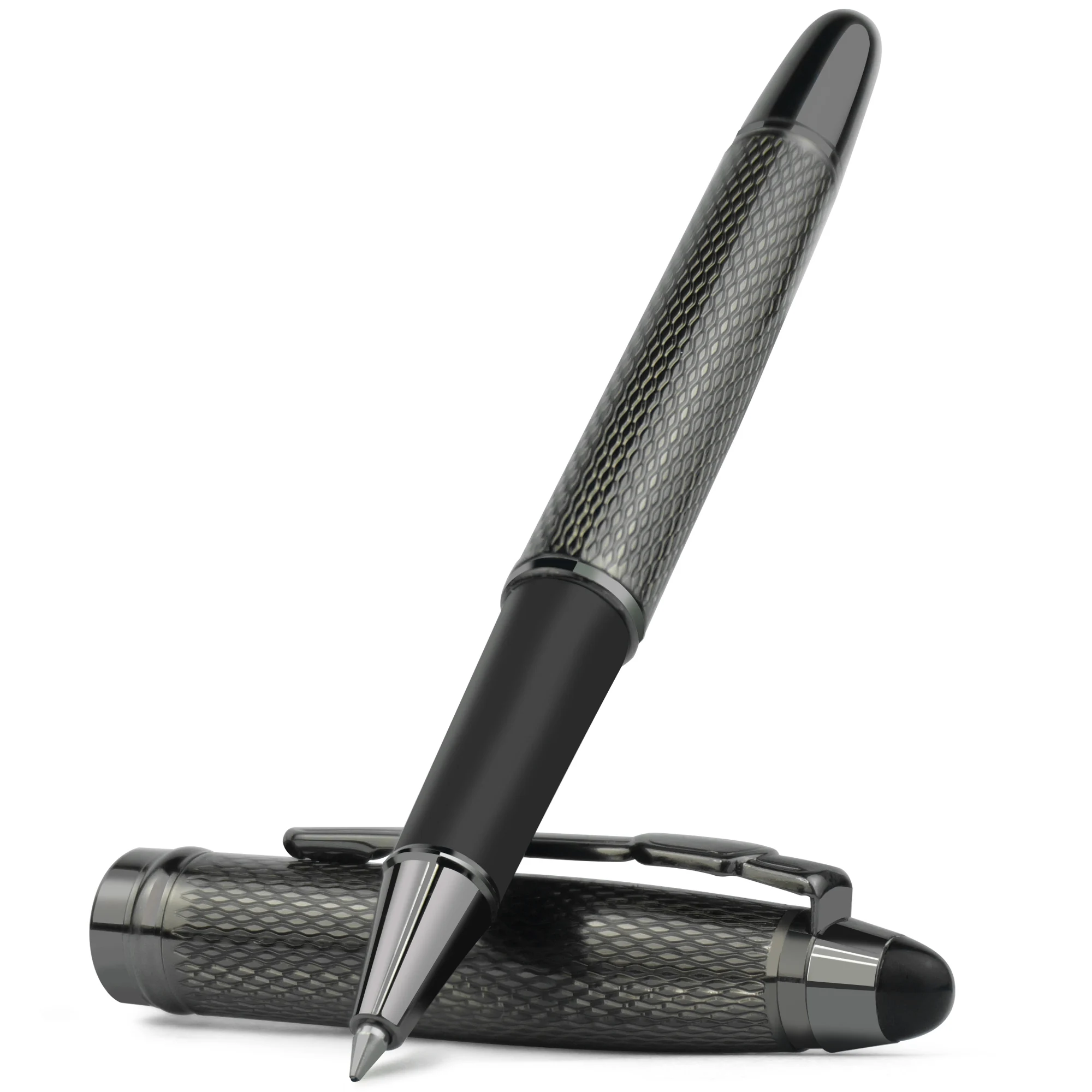 STONEGO Classic Luxury Rollerball Pens, Stainless Steel Roller Ball Pen ...