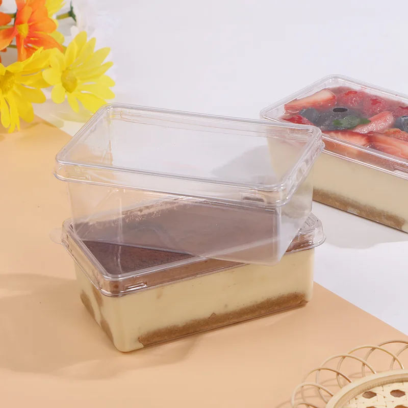 Disposable-Bakery-Containers-10Pack-Rectangle-Cake-Containers-with-Lids ...