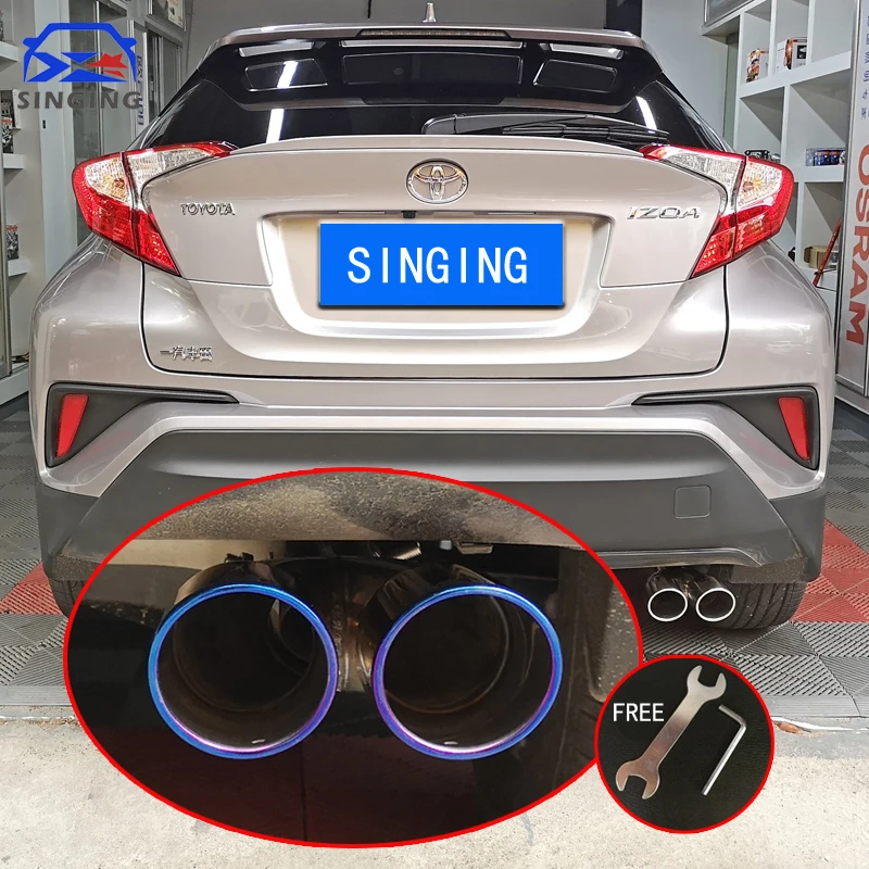 Car Stainless Steel Rear Exhaust Pipe Muffler Tail Car Accessories auto ...