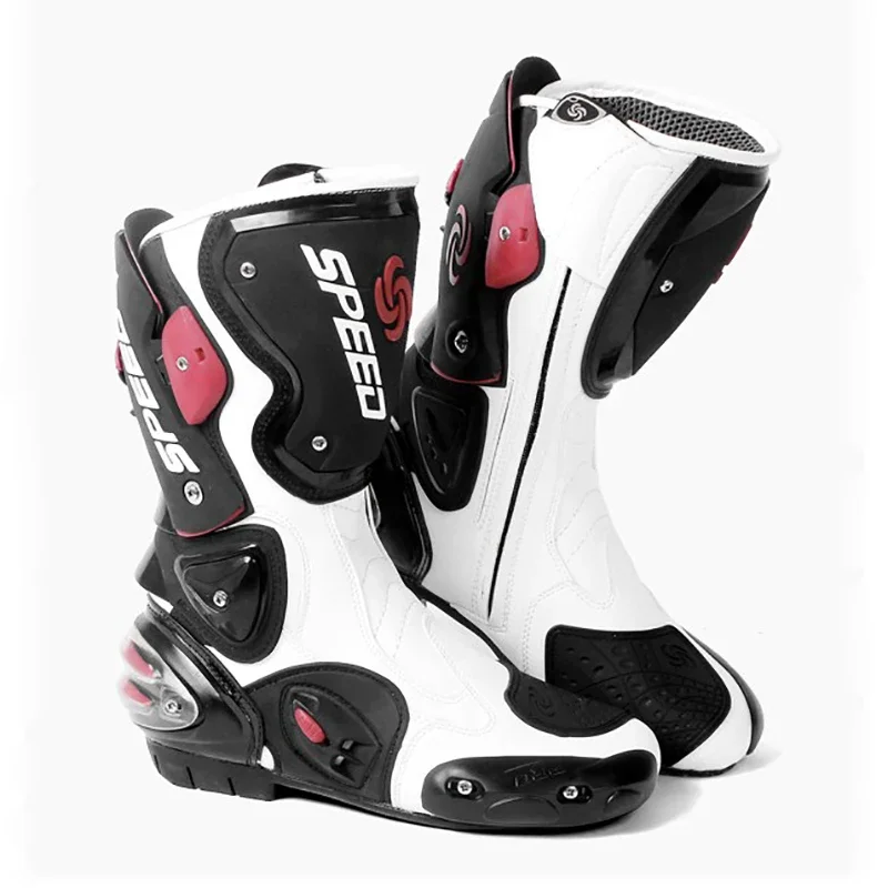 NEW-Motorcycle-Protective-Gear-Moto-Racing-boots-Microfiber-Leather ...