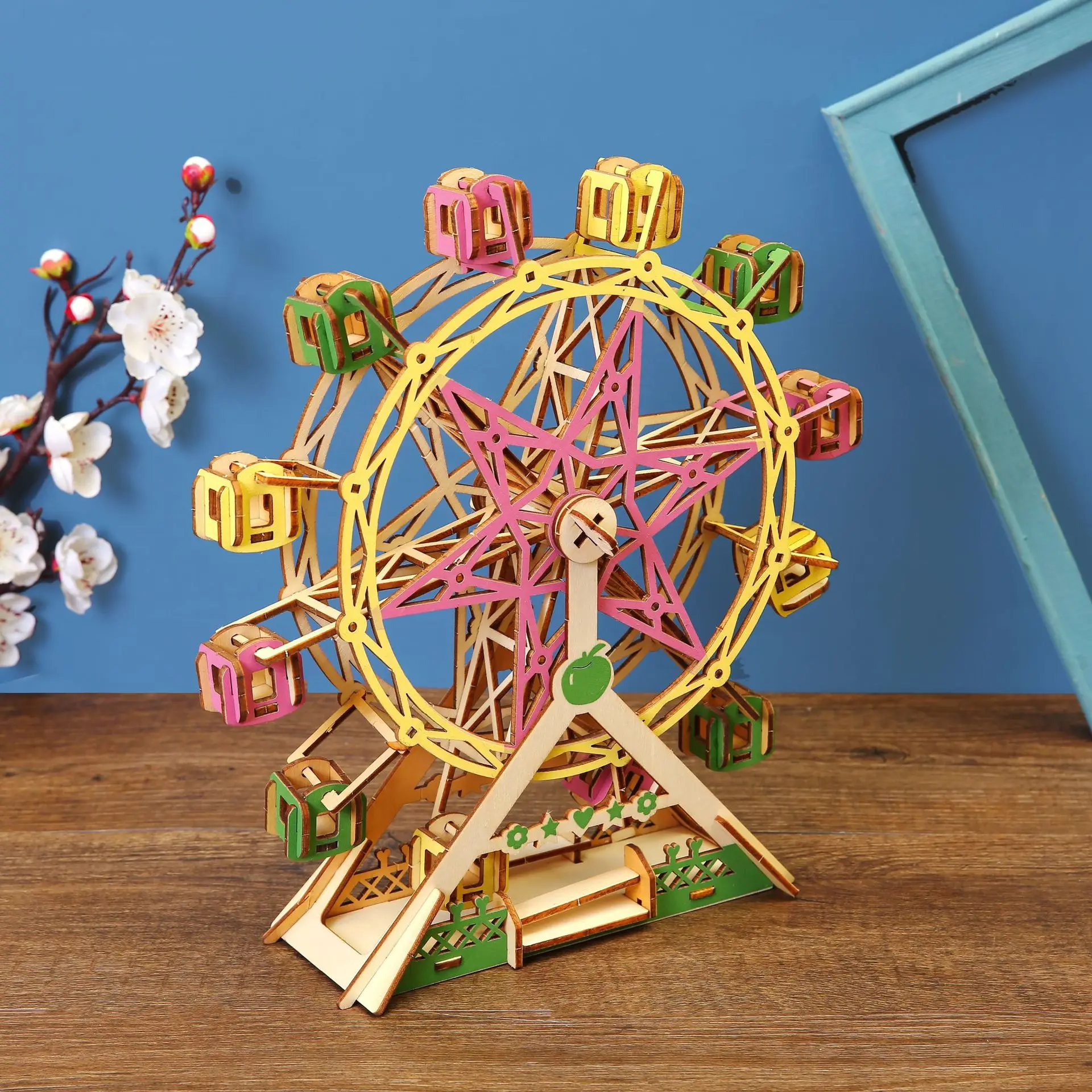 Rolife Ferris Wheel DIY Music Box 3D Wooden Puzzle TGN01, 51% OFF