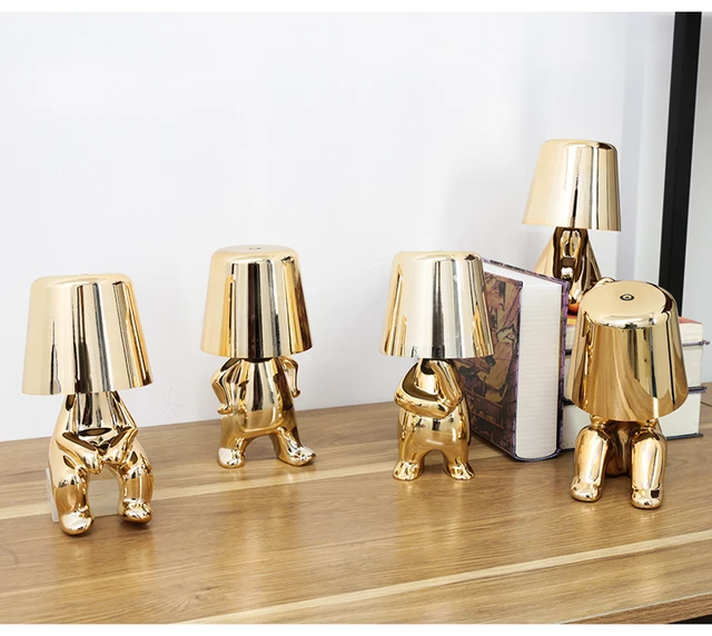 Bedside Touch Control Table Lamp, Golden Decor Thinker, 49% OFF