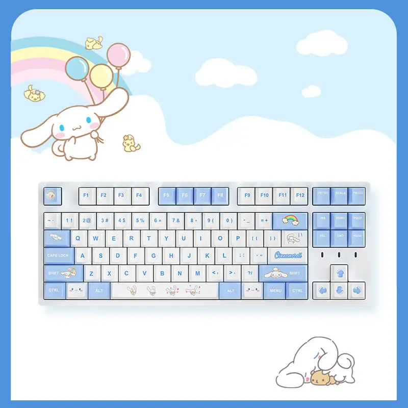 Kawaii-Cinnamoroll-Mechanical-Keyboard-Anime-Cartoon-Sanrio-Game ...