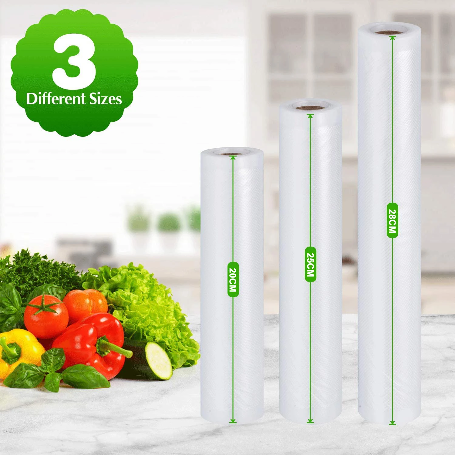 Portable Kitchen Food Vacuum Bag Storage Bags For Vacuum Sealer Vacuum ...