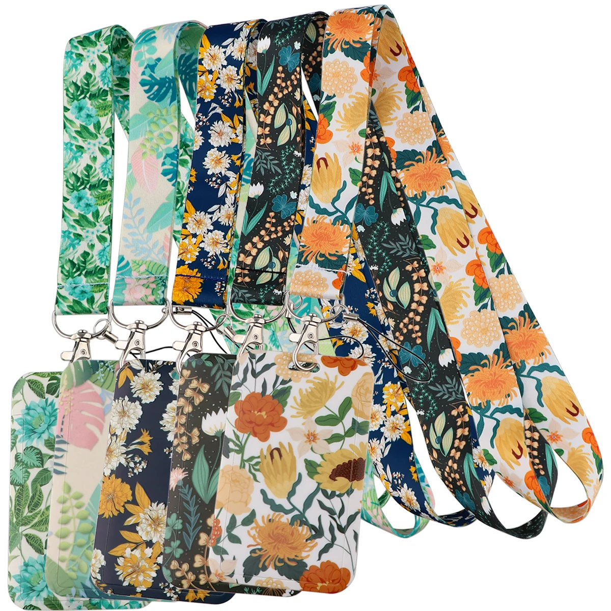 Flowers-And-Plants-Beautiful-Lanyards-Card-Neck-Strap-Lanyards-ID-Badge ...