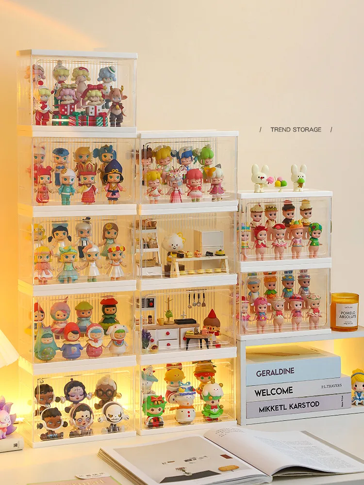 Clear-Acrylic-Blind-Box-Showcase-Anime-Figures-Display-Case-Garage-Kits ...