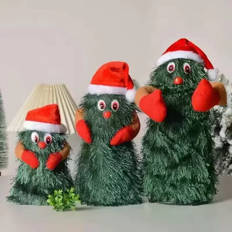 Dancing Christmas Tree With Music Rotating Kids Toys Xmas Singing Doll ...