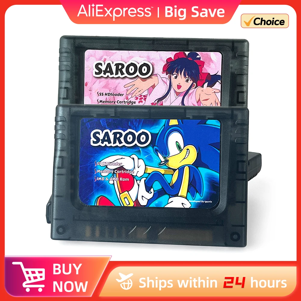 Saturn-Saroo-New-Version-Support-Menory-Cartridge-1M-4M-Ram-Play-Sega ...