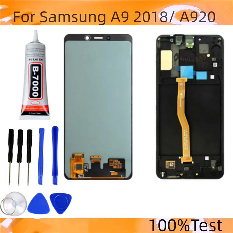 6-3-Super-AMOLED-For-Samsung-Galaxy-A9-2018-A920-LCD-Display-Touch ...