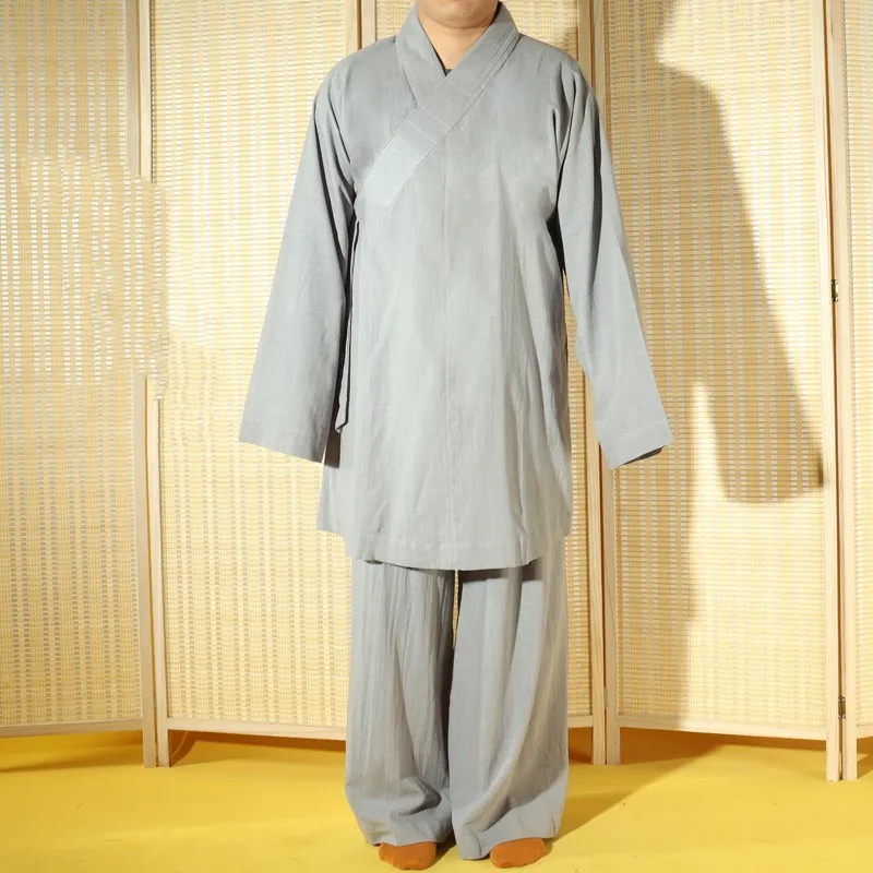 Arhat-Coat-Monk-Clothes-Chinese-Traditional-Buddhism-Temple-Suit-Cotton ...