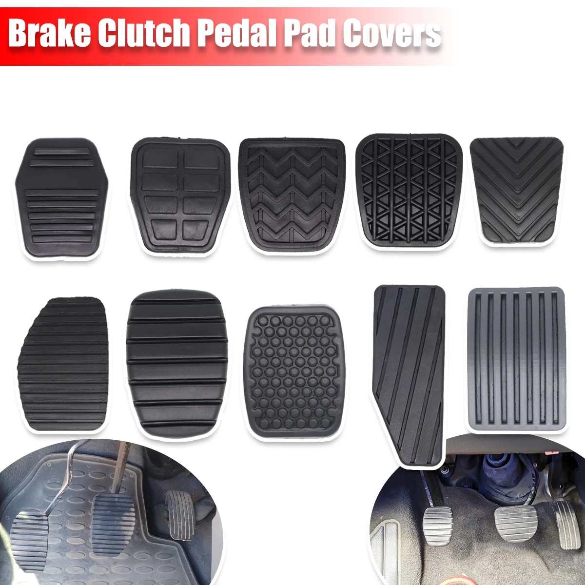 Car-Rubber-Brake-Clutch-Foot-Pedal-Pad-Covers-Accessories-For-Citroen ...