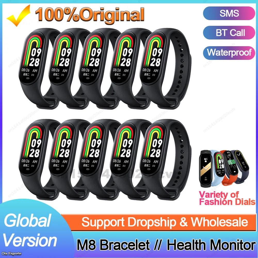 Wholesale M8 Smart Watch Men Women Smartband Bluetooth Call Health ...