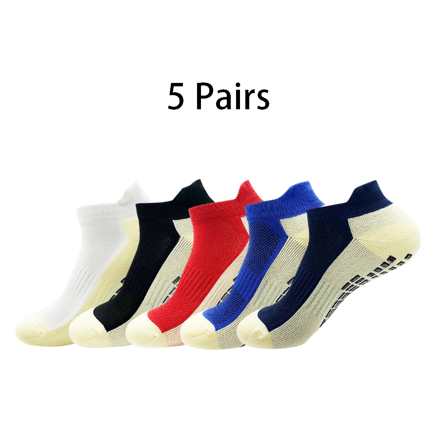 5 Pairs New Men Sports Shock Absorption Sweat Breathable Silicone ...