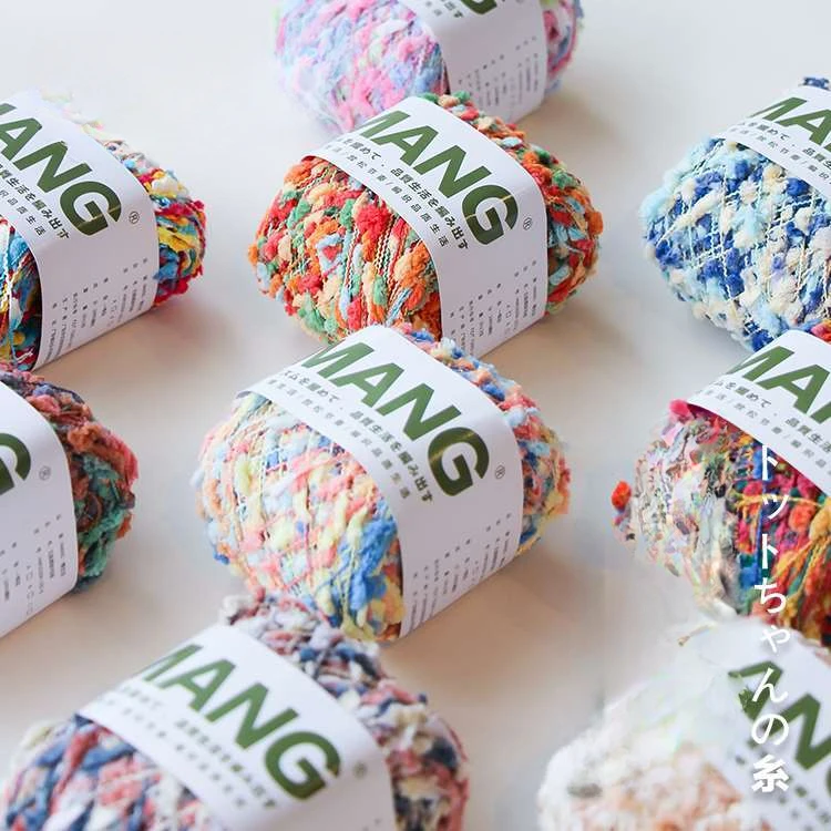 Original-Mixed-Color-Wool-Colored-Dots-Bean-Yarn-Wool-Ball-DIY-Woven ...
