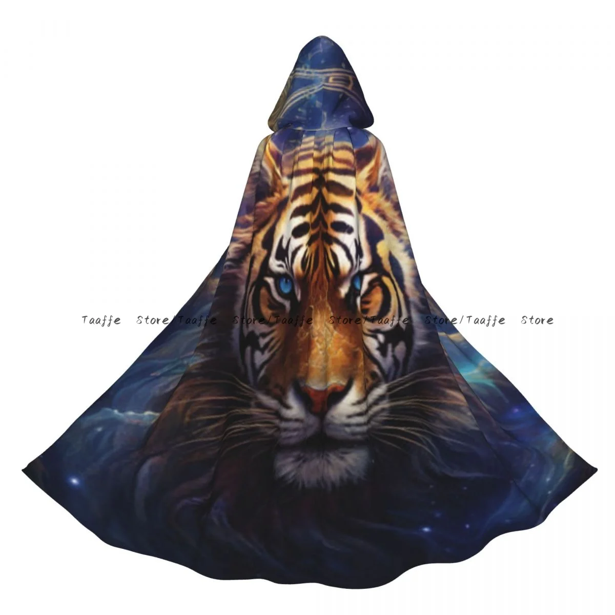 Witch Long Hooded Robe Tiger Astral Traveler Exploring The Cosmos ...