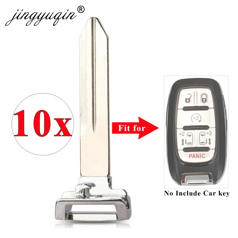 jingyuqin 10pcs Insert Emergency Car Key Blade Uncut Blank For Chrysler ...