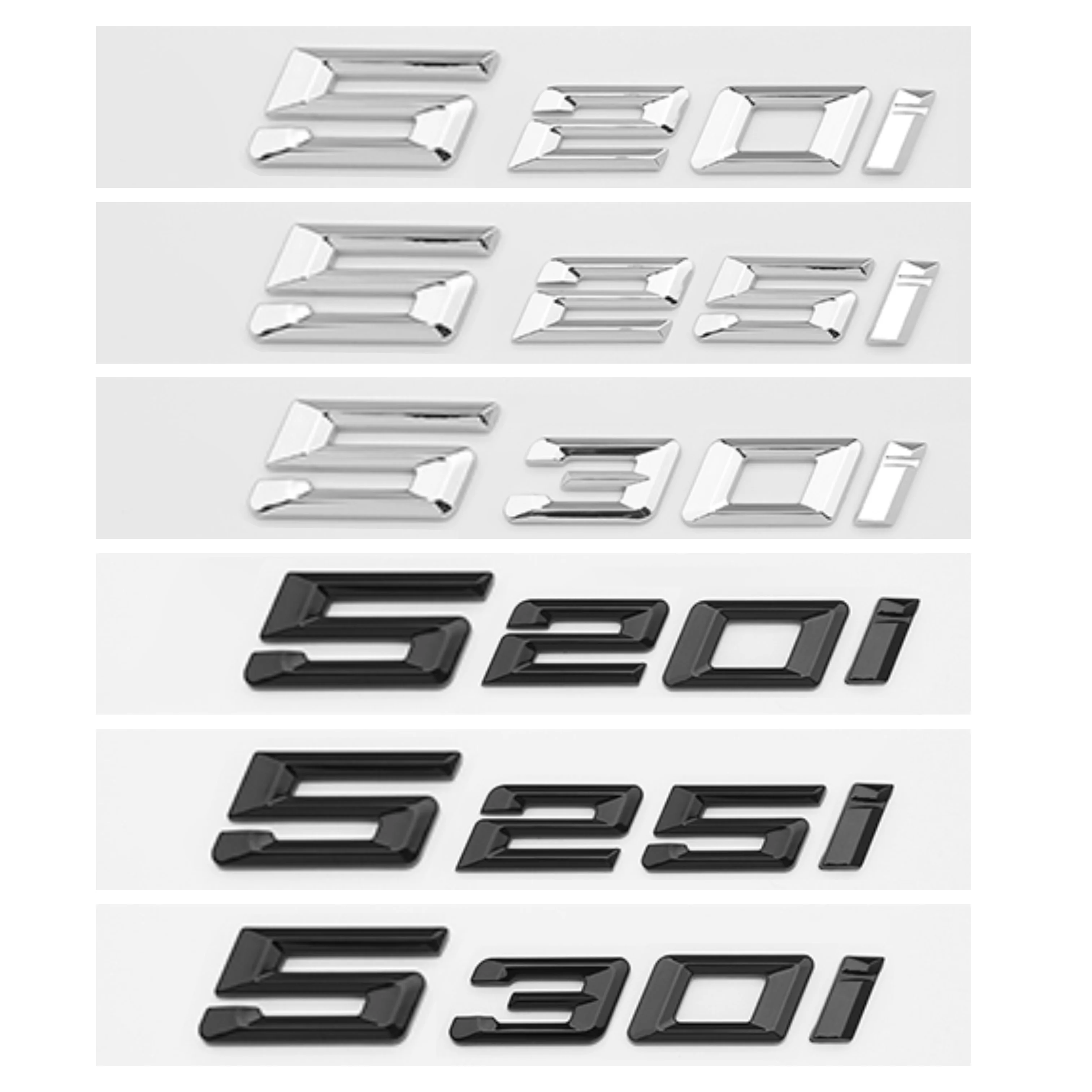 New Style Glossy Black 520i 525i 530i ABS Emblem for 5 Series F07 F10 ...