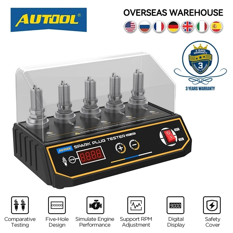 Smoke Machine AUTOOL Automotive - EVAP Leak Detector & Spark Plug ...