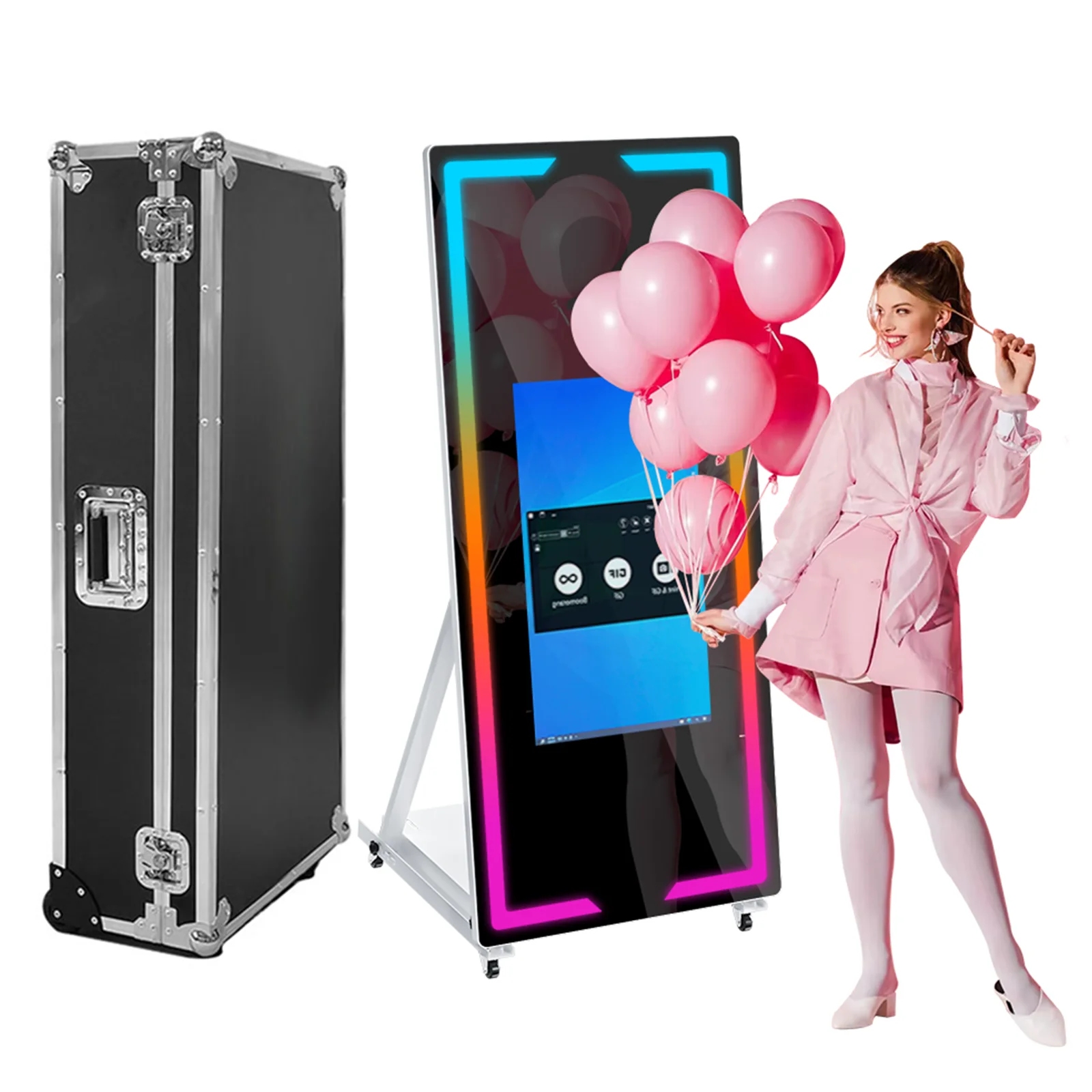 Magic-Mirror-Photo-Booth-Machine-65inch-Selfie-Touch-Screen-Camera ...