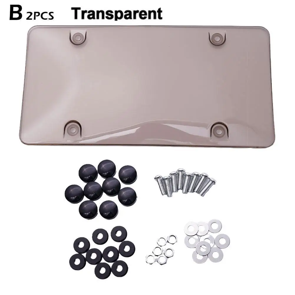 2pcs Clear Reflective Anti Speed Red Light Toll Camera Stopper License ...