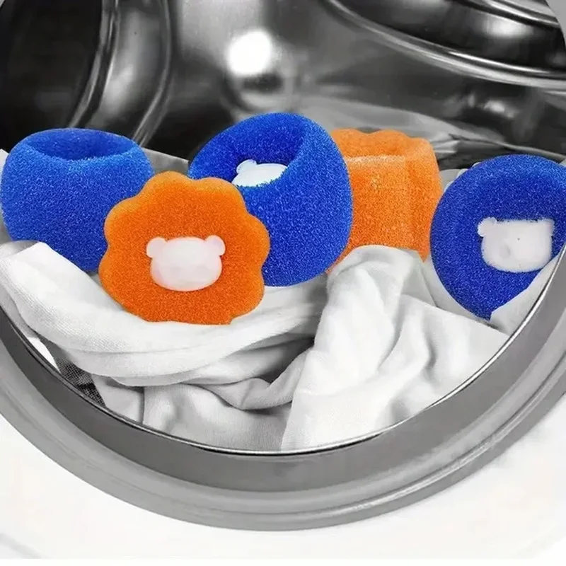 Washing-Machine-Bear-Cleaning-BallsPet-Hair-Remover-Reusable-Ball ...