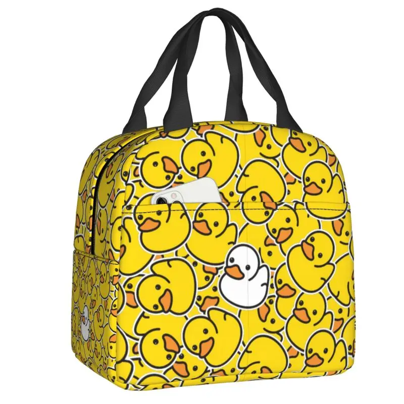 Yellow-Classic-Rubber-Duck-Insulated-Lunch-Bag-for-Work-School ...