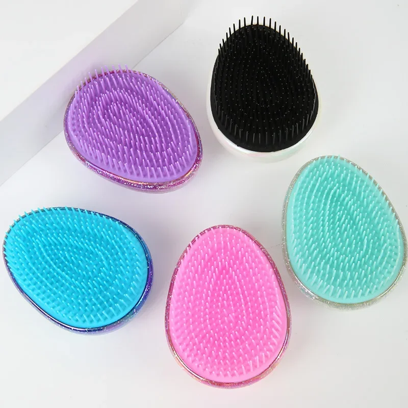 Egg-Seashell-Shaped-Scalp-Massage-Hair-Comb-Detangling-Brush-Anti-knot ...