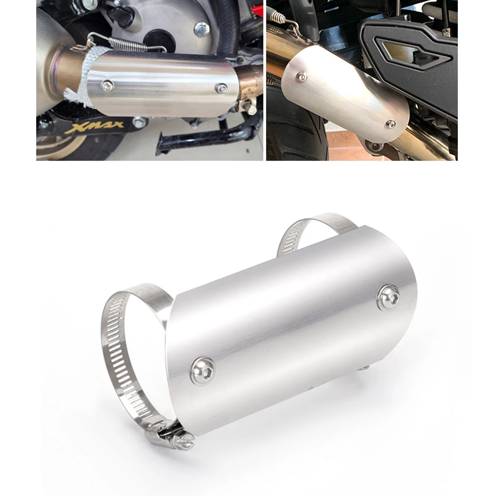 Universal Motorcycle Exhaust Heat Shield Cover Anti-Scalding Muffler ...