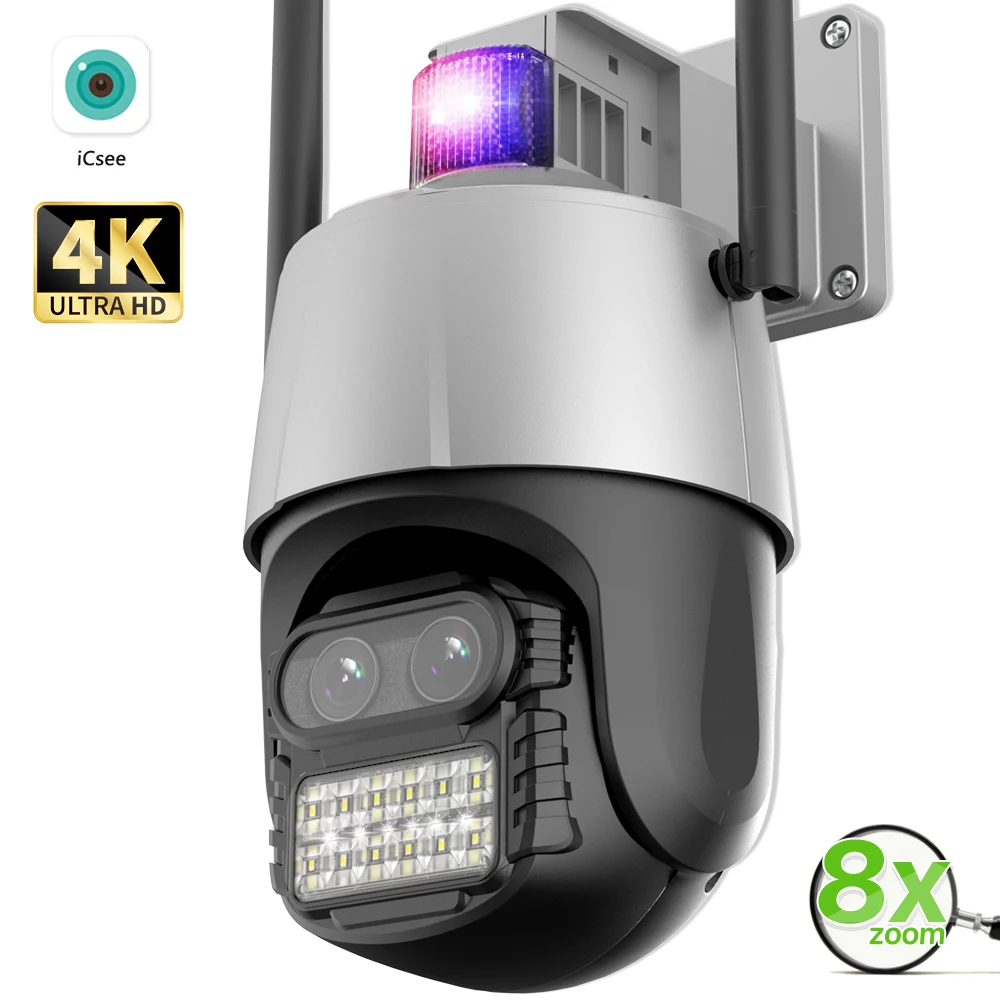 Outdoor Wifi Surveillance Camera Night Vision - 8mp 4k Ip Camera Wifi ...